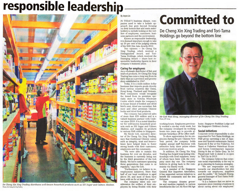 De Cheng Xin Xing Trading: Leading with Responsibility and Care – De ...